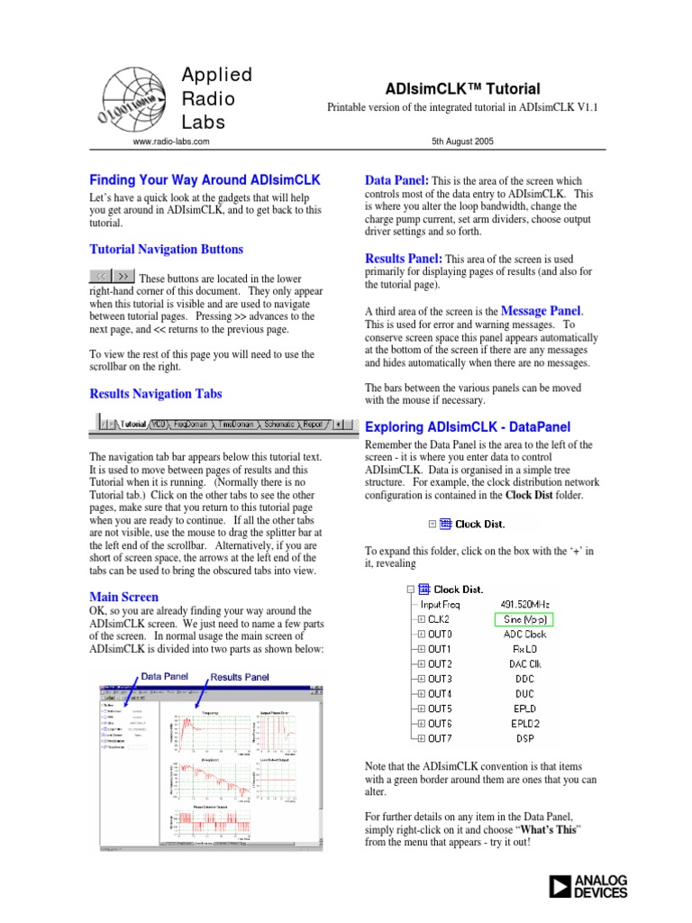 Adisimclk Tutorial 110 | PDF | Analog To Digital Converter | Computing