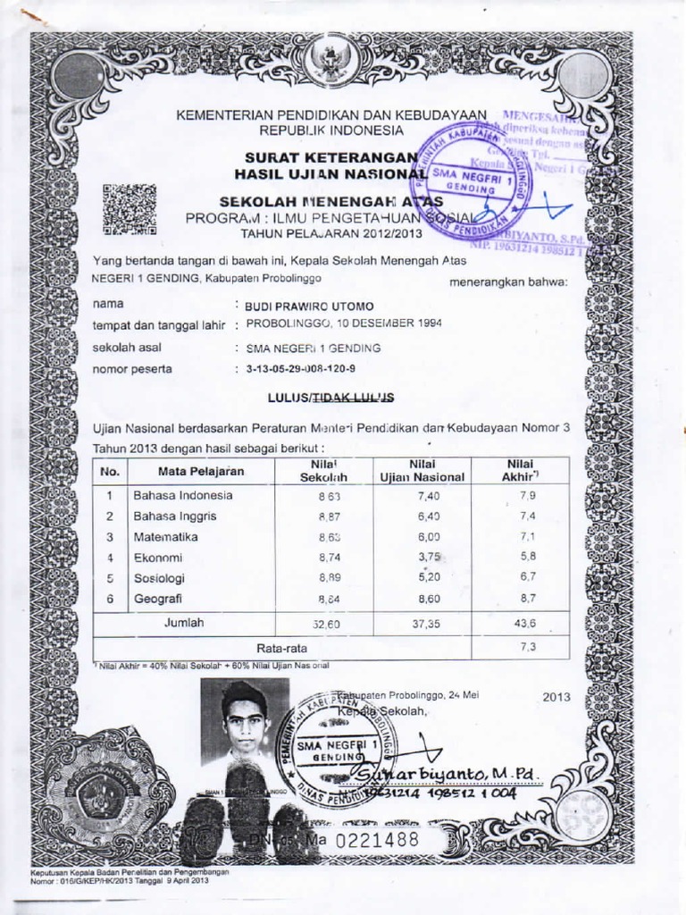 Legalisir Sma Skhu | PDF
