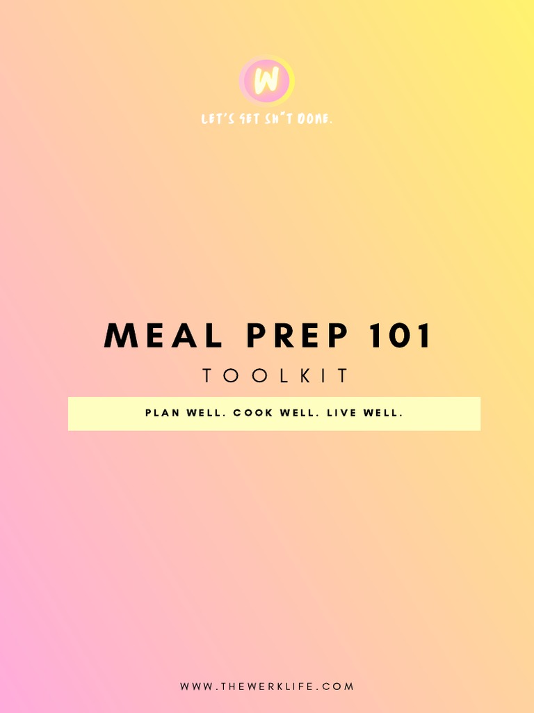 Meal Prep 101: Toolkit | Download Free PDF | Meal | Lunch