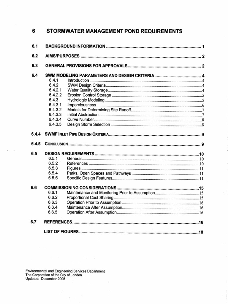 Stormwater Management Pond Requirements: Guidelines for Design ...