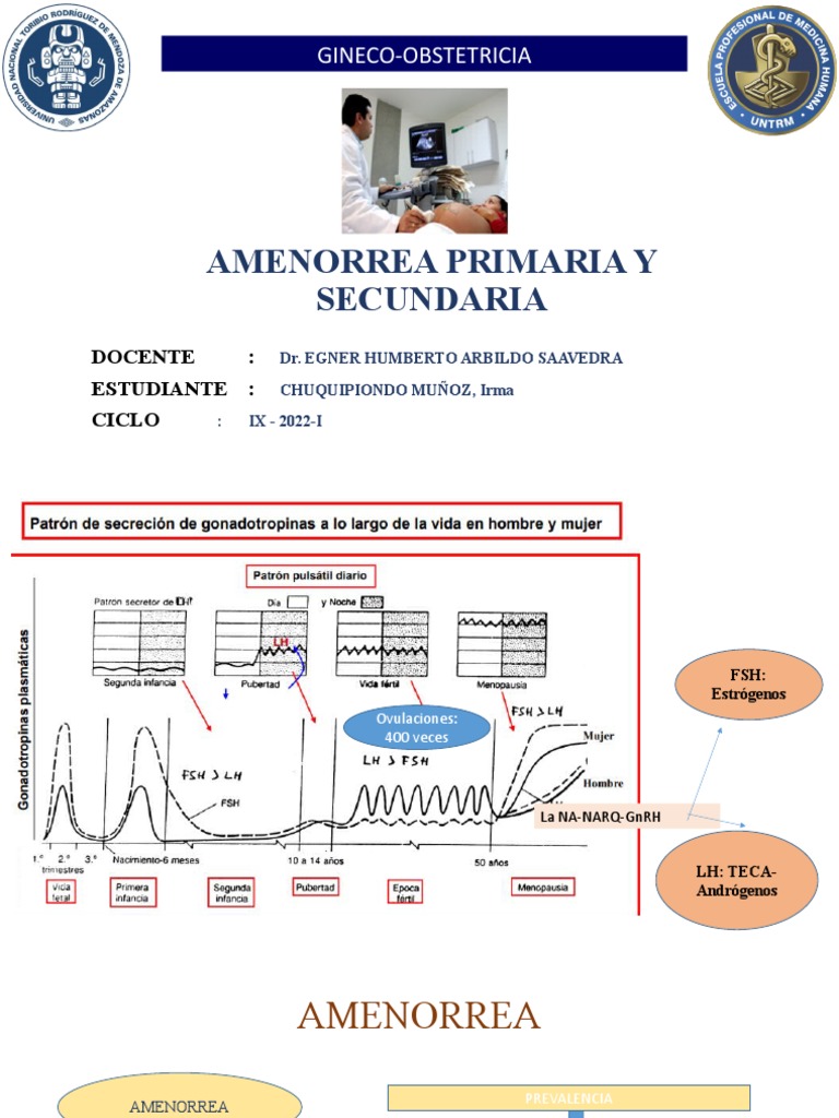 Amenorrea Primaria y Secundaria | PDF | Sistema endocrino ...
