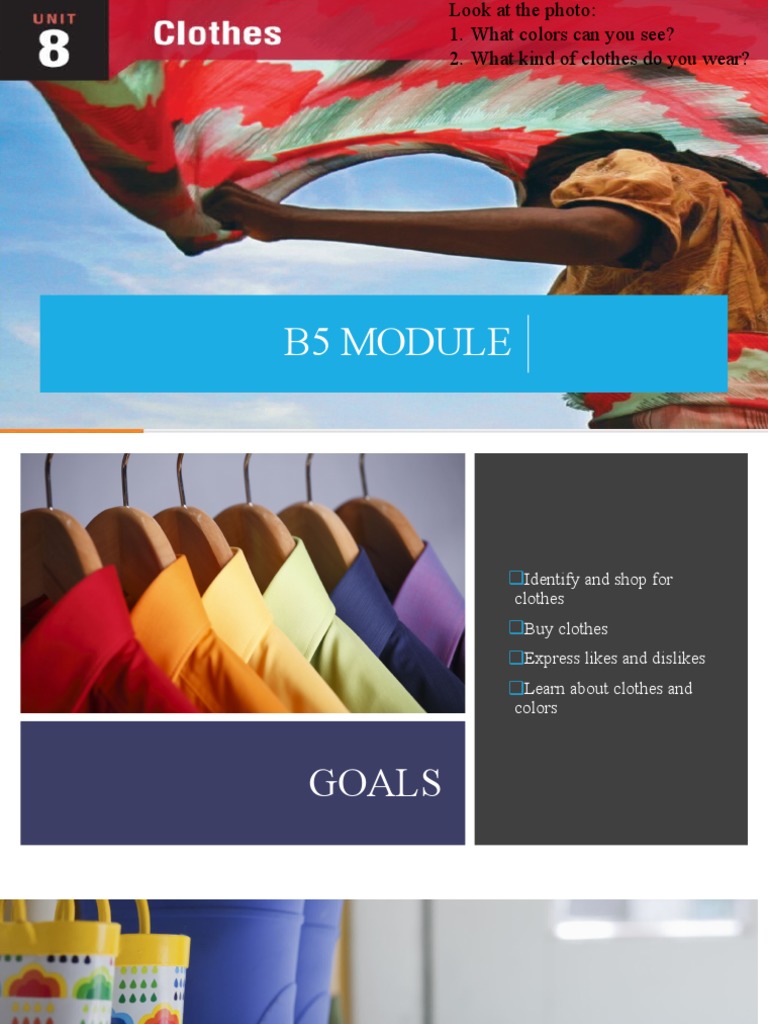 Unit 8 Clothes | PDF | Clothing | Softlines (Retail)