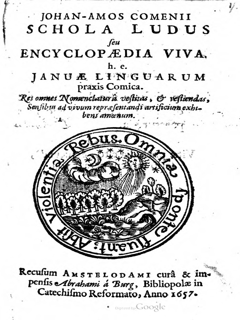 Johan Amos Comenii Schola Ludus Latin Only | PDF