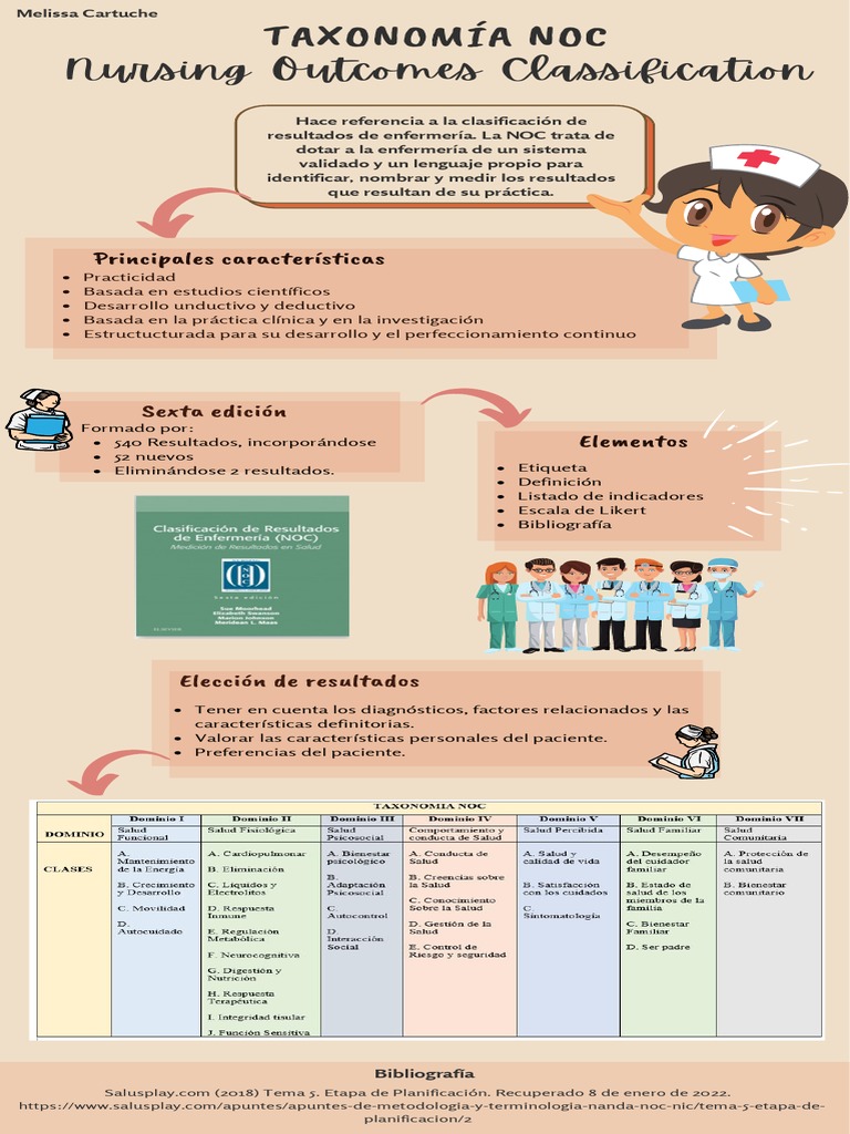 Infografía de La Taxonomía NOC y NIC | PDF | Medicina CLINICA | Ciencias de la Salud