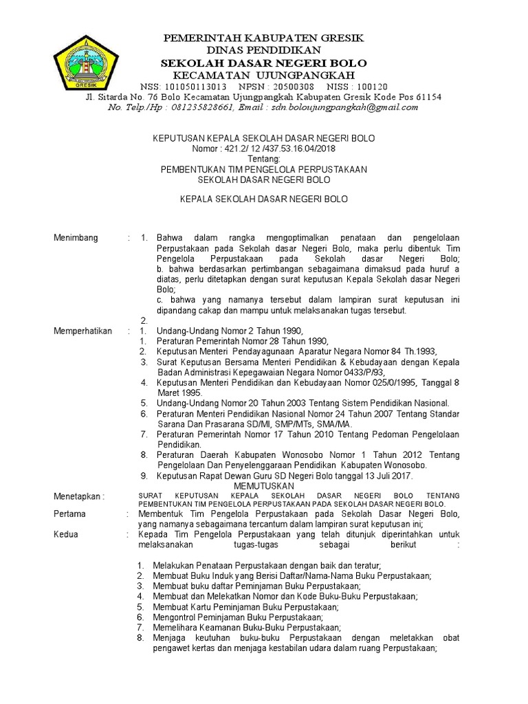 SK Perpus 2017 | PDF