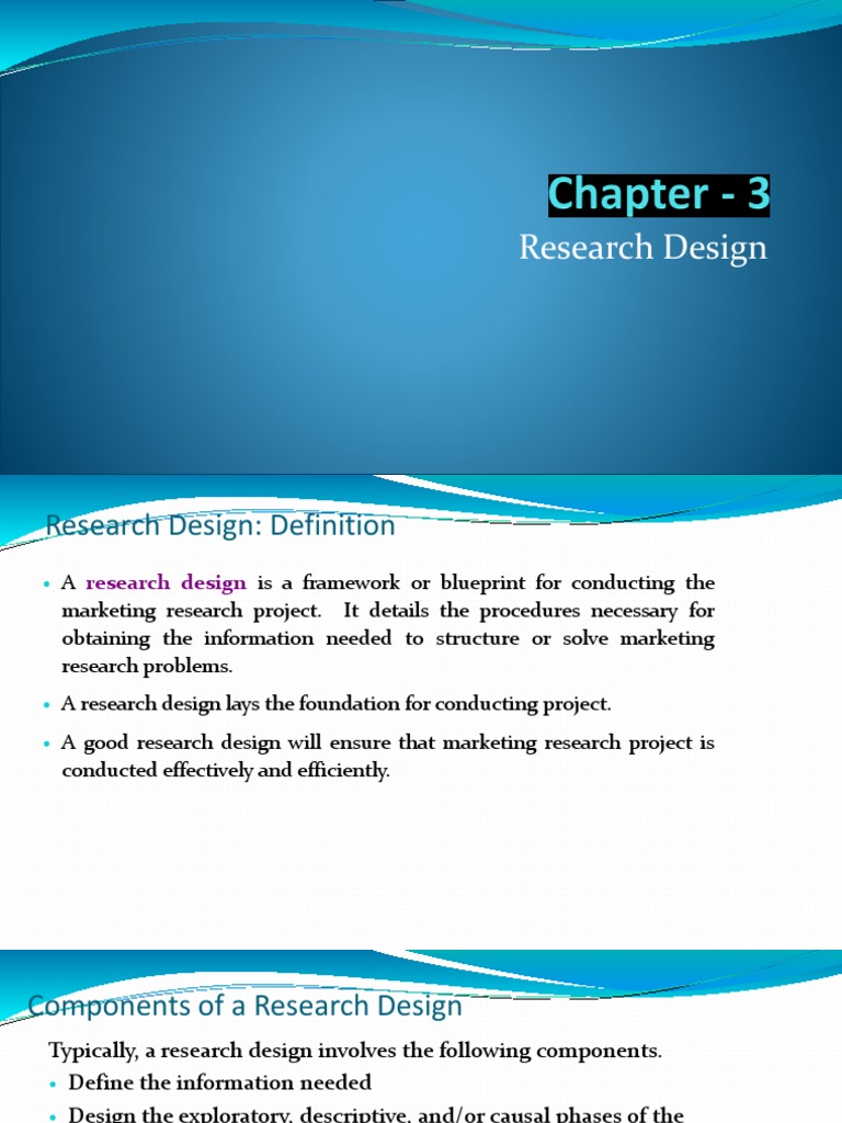 Chapter - 3 Research Design | PDF | Marketing Research | Qualitative ...