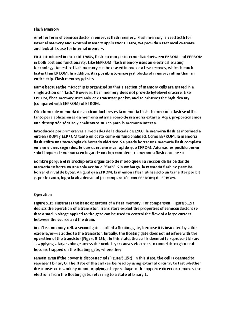 Flash Memory | PDF | Flash Memory | Solid State Drive