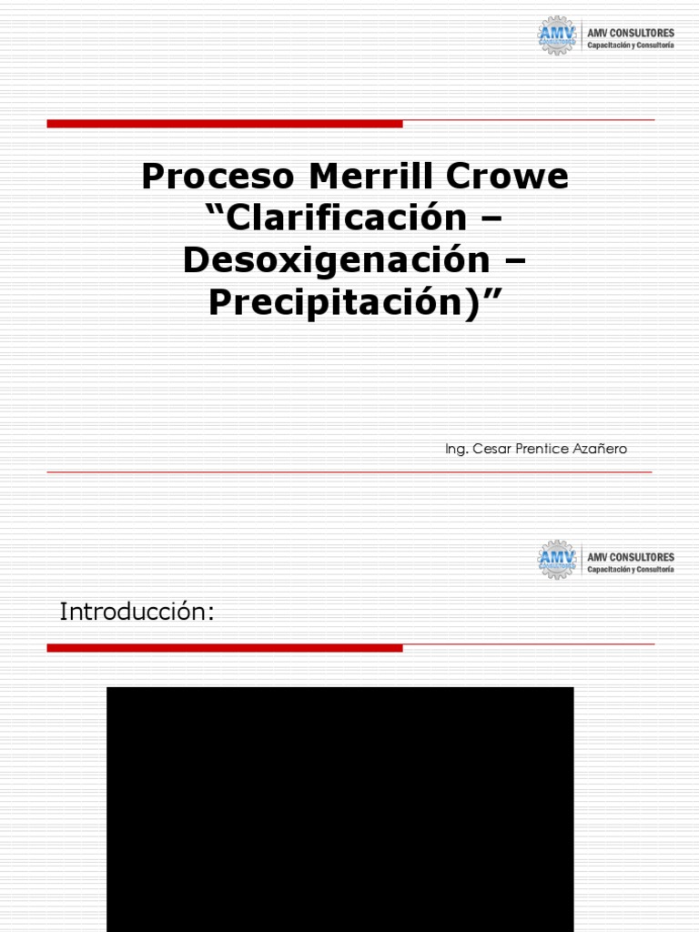 Metalurgia - Merrill Crowe | PDF | Filtración | Zinc