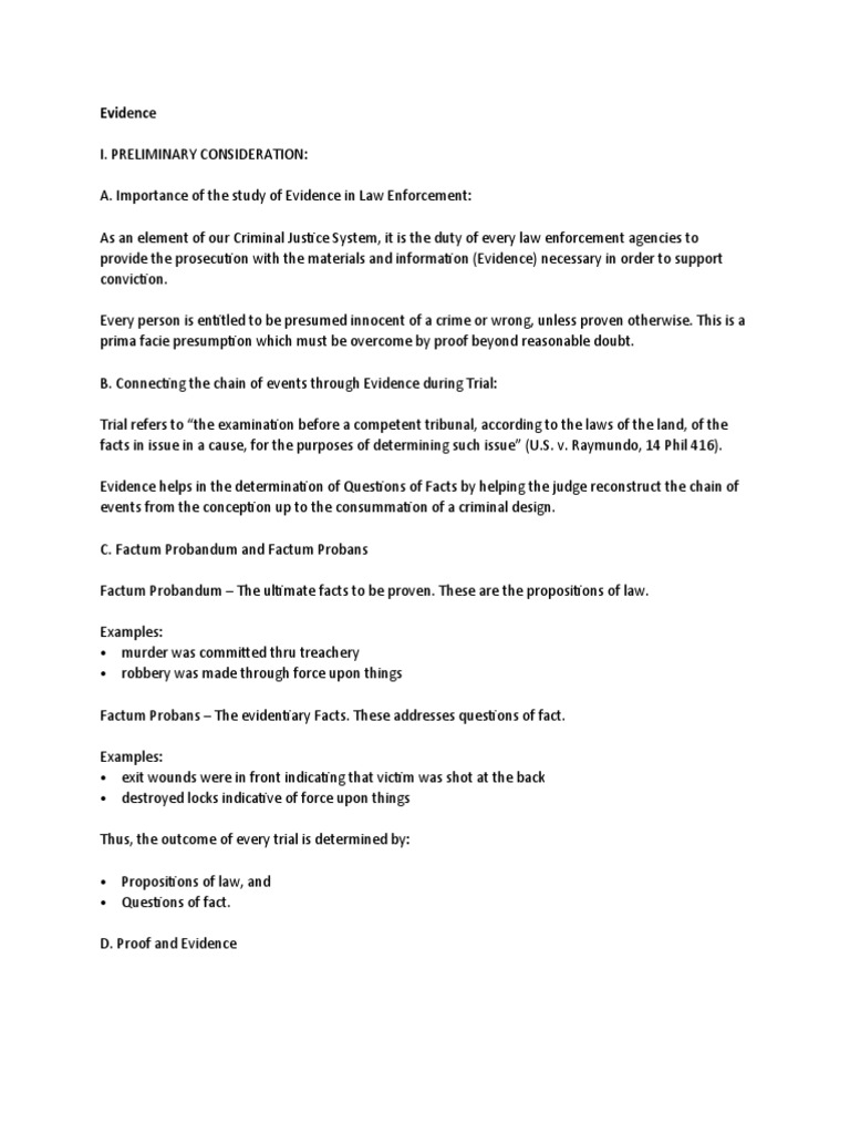 RULES OF COURT Evidence | PDF | Evidence (Law) | Burden Of Proof (Law)