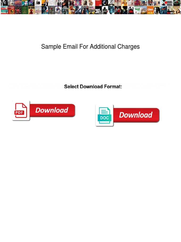Sample Email For Additional Charges | PDF | Credit Card | Receipt