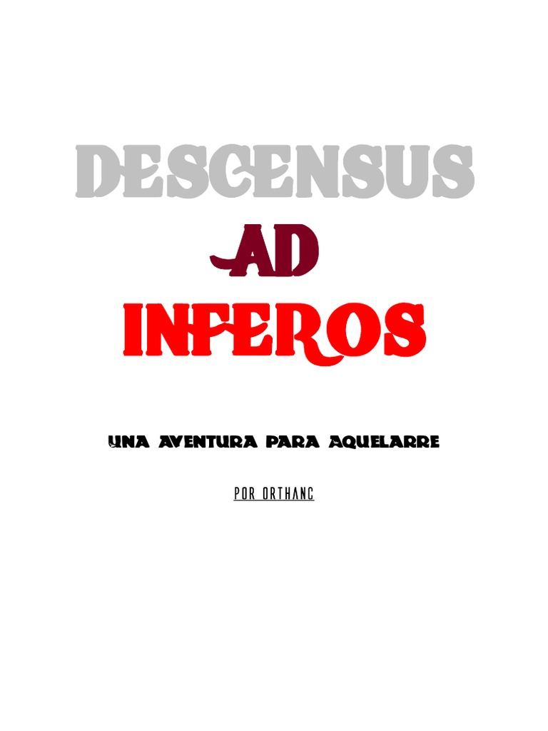 DESCENSUS AD INFEROS - Modulo Aquelarre (Orthanc) | PDF | Cristo ...