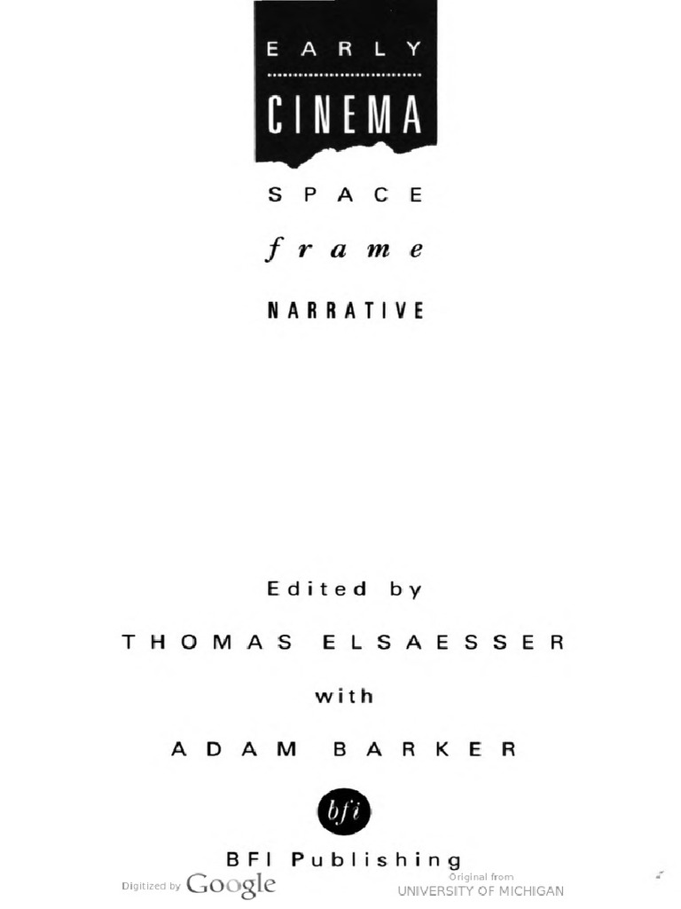 Ebin - Pub Early Cinema Space Frame Narrative | Download Free PDF | Causality | Movie Theater