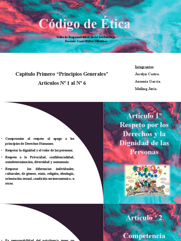 Código de Ética | PDF | Sicología | Sociedad