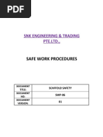 Scaffolding Inspection Register | PDF | Scaffolding | Equipment