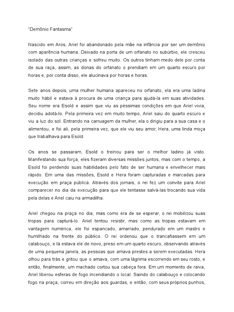 História Ariel RPG | PDF | Hera