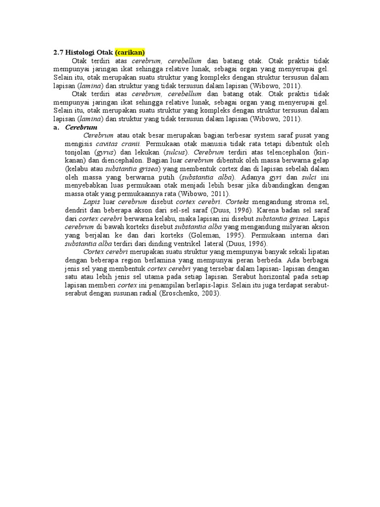 Histologi Otak | PDF | Filsafat | Sains & Matematika