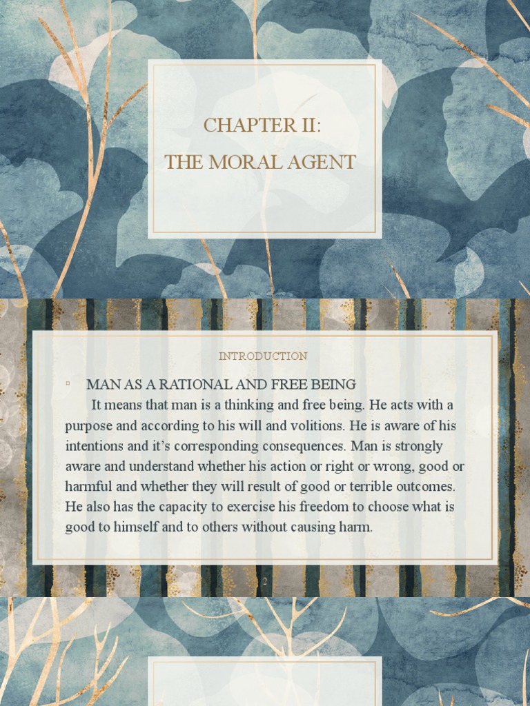 Chapter II Moral Agent (Ethics) | PDF | Morality | Reason