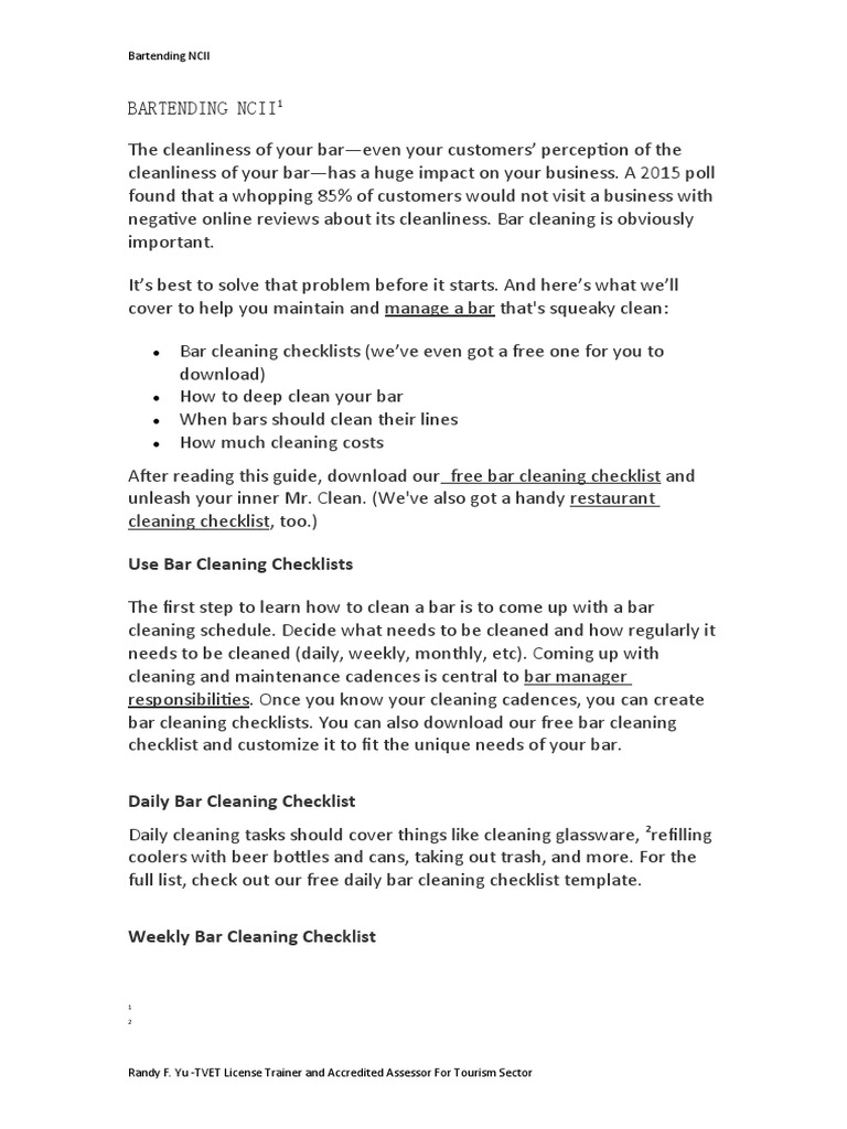 Bartending Ncii Module | PDF | Qr Code | Menu