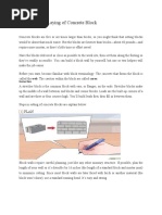 Sample CHB Installation | PDF | Masonry | Specification (Technical ...