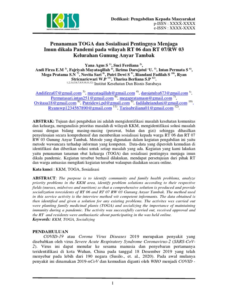 Jurnal KKN Kelompok 14 | PDF