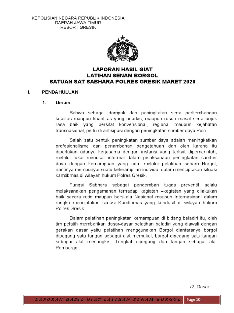 Latihan Borgol | PDF