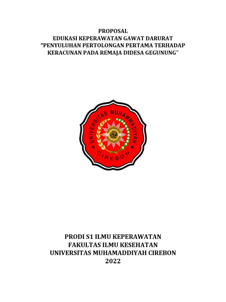 PROPOSAL EDUKASI KEP GADAR (Fiks) | PDF