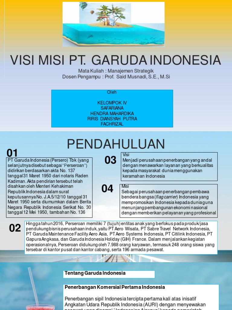 Visi dan Misi PT Garuda Indonesia | PDF