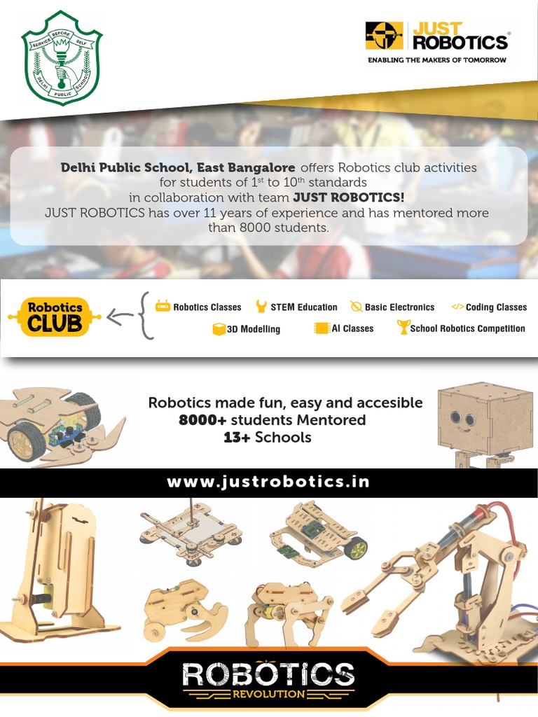 Just Robotics Program Grade 6,7,8,9,10 at DPS East - FY2022-23 | PDF ...