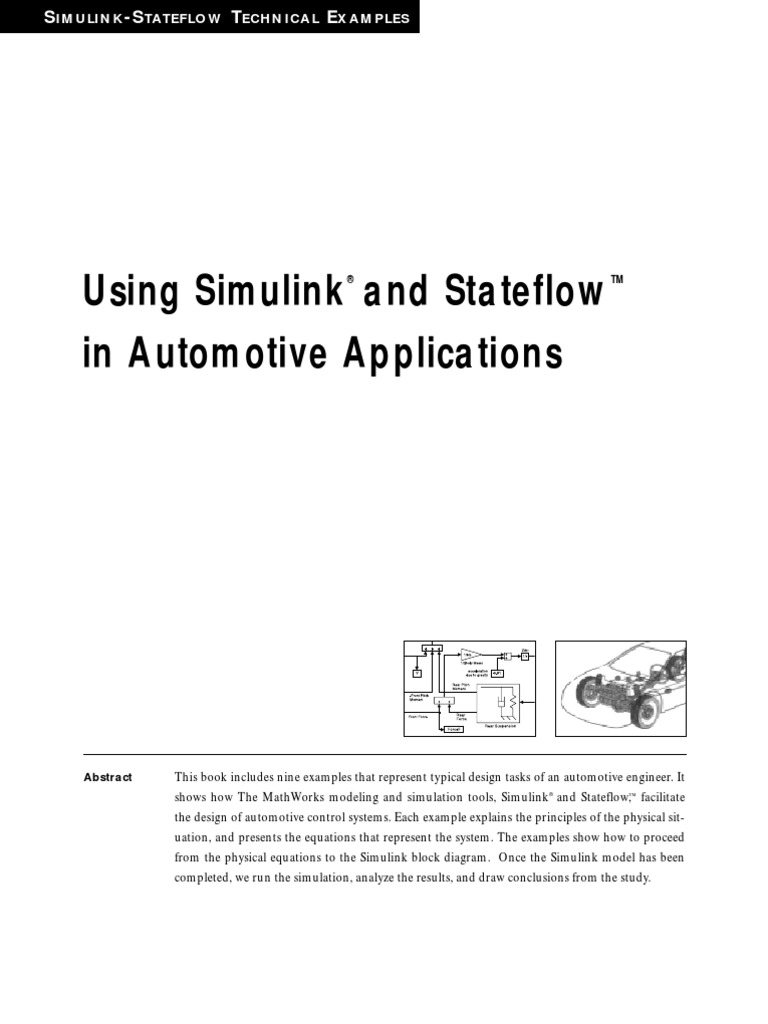 Matlab, Simulink - Using Simulink and Stateflow in Automotive Applications | PDF | Internal ...