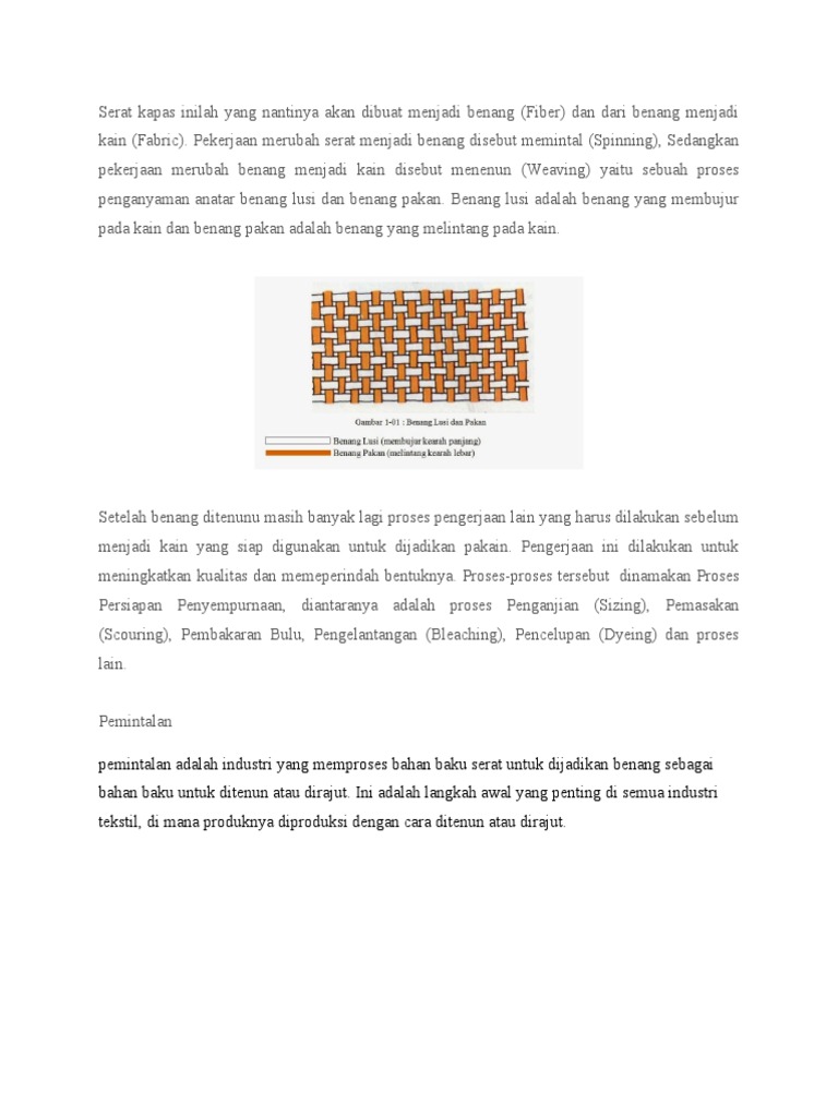 Industri Tekstil | PDF