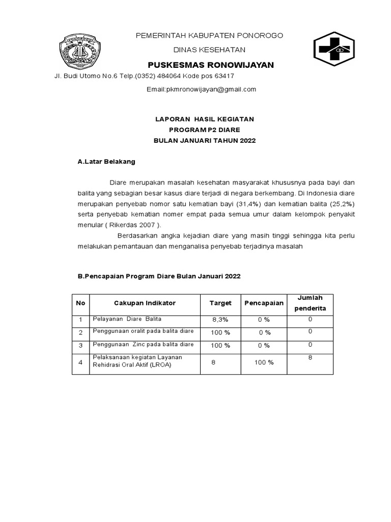 LHK Jan22 DIARE | PDF