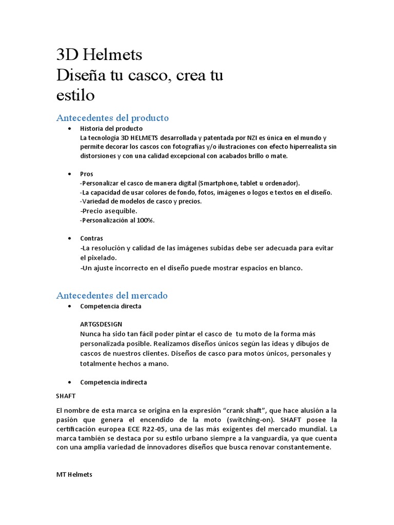 3D Helmets | PDF | Marca | Casco