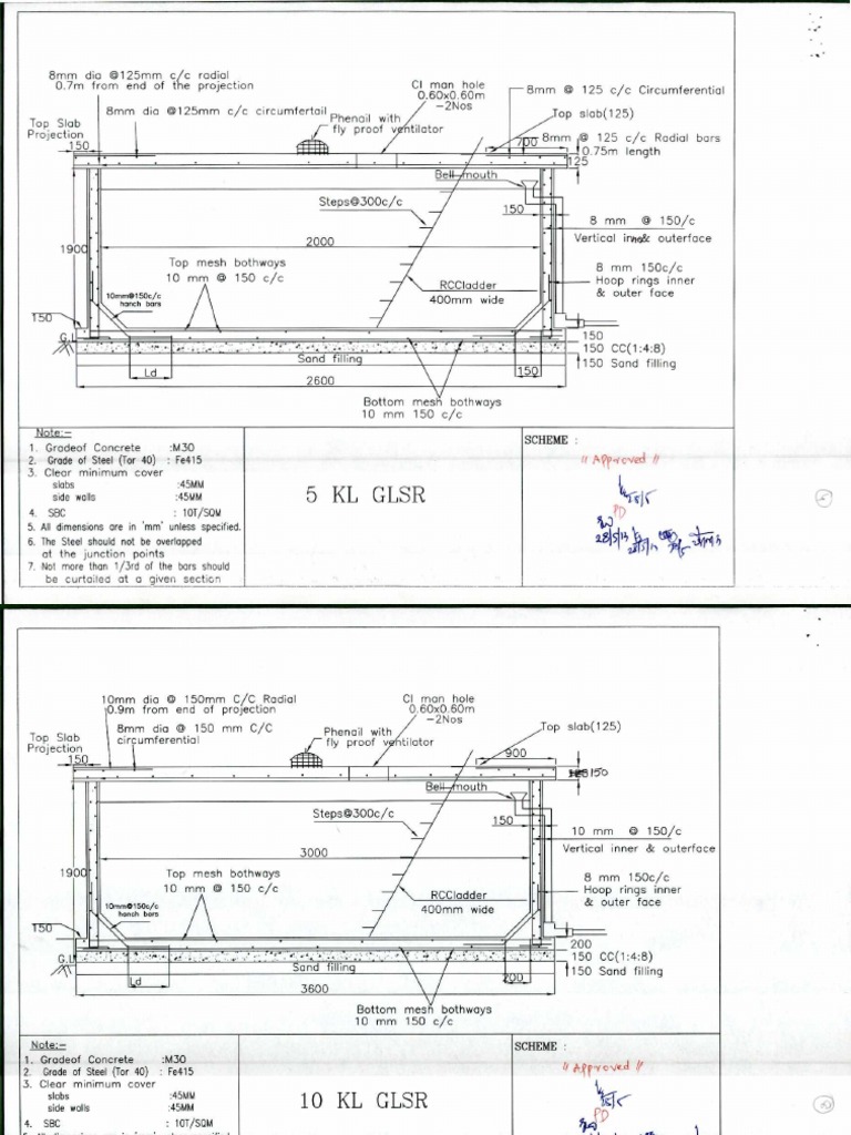 Sump Drawings | PDF | Concrete | Beam (Structure)