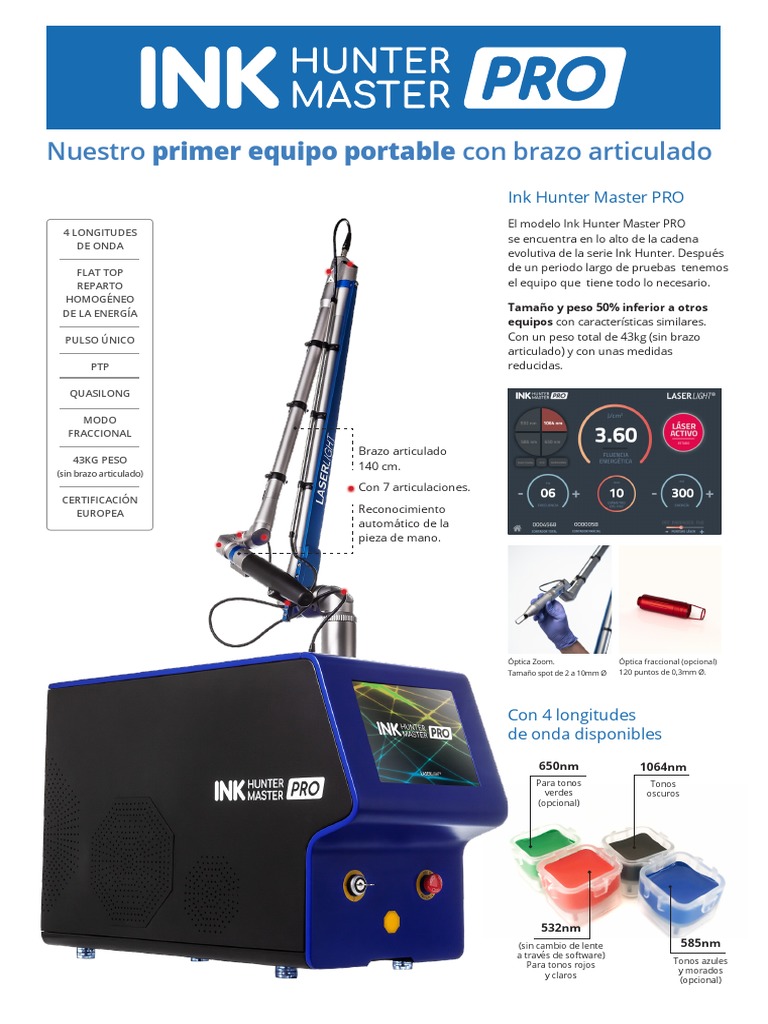 Folleto Ink Hunter Master PRO 2020 | PDF | Diodo emisor de luz | Óptica