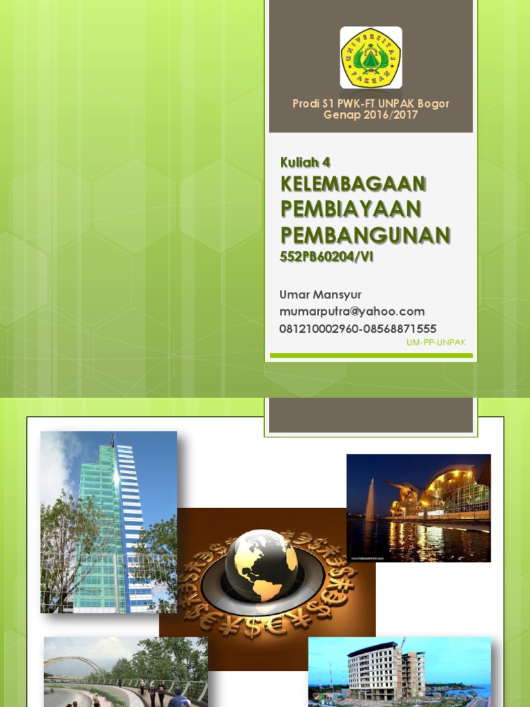 04-KELEMBAGAAN PEMBIAYAAN PEMBANGUNAN (Kuliah 4) - Copy (2) - 1 | PDF