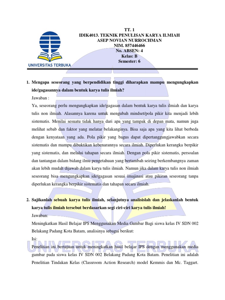 Teknik Penulisan Karya Ilmiah dan Non-Ilmiah | PDF | Karier & Perkembangan