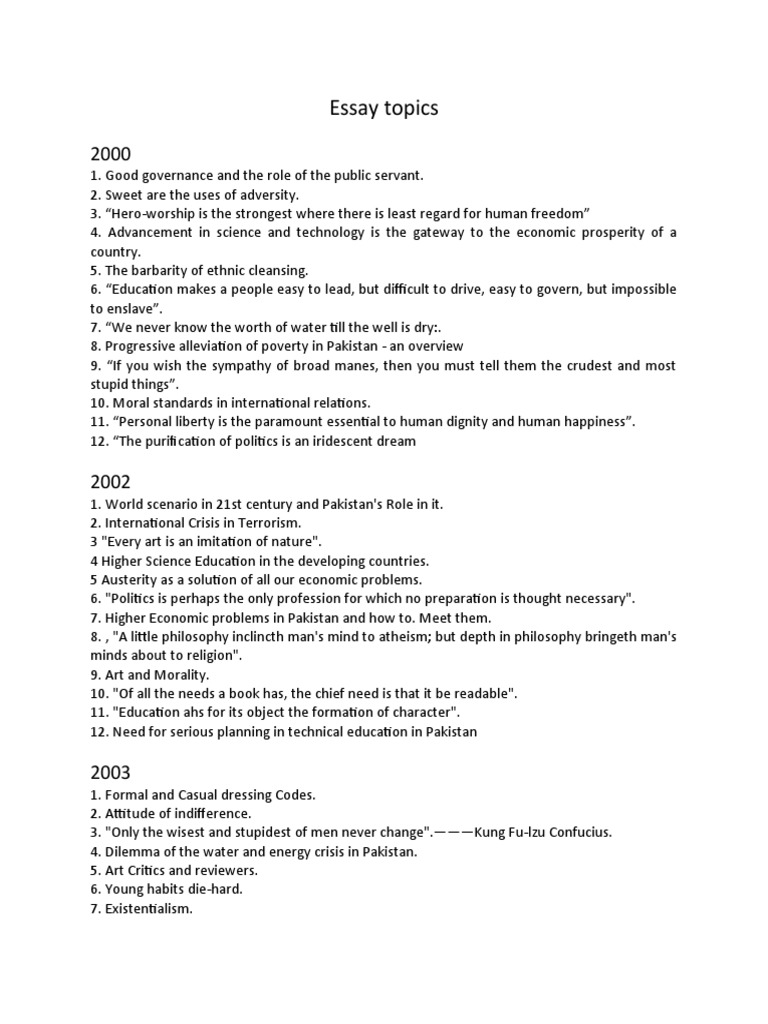 CSS Solved Essays | PDF | War On Terror | Good Governance