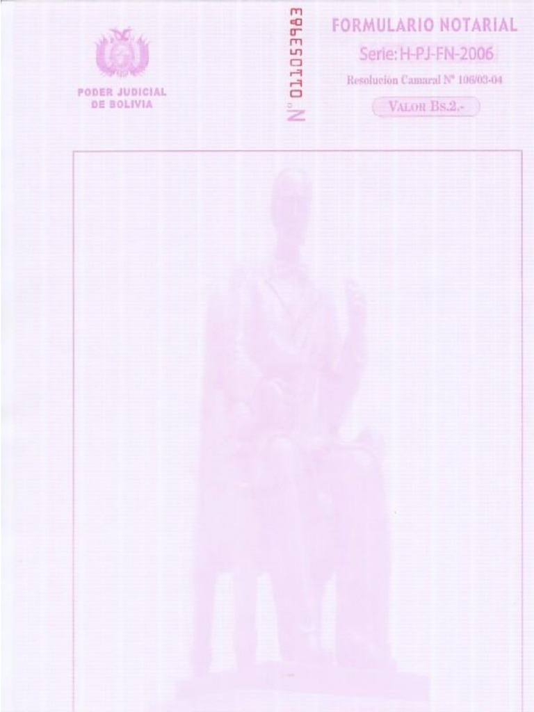Hoja Notarial | PDF