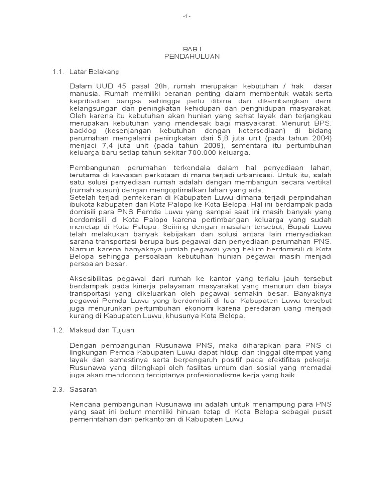 1 Proposal Rumah Khusus Kota Kupang | PDF