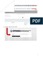 Panduan Login Aplikasi SIGA-8 UNTAD | PDF