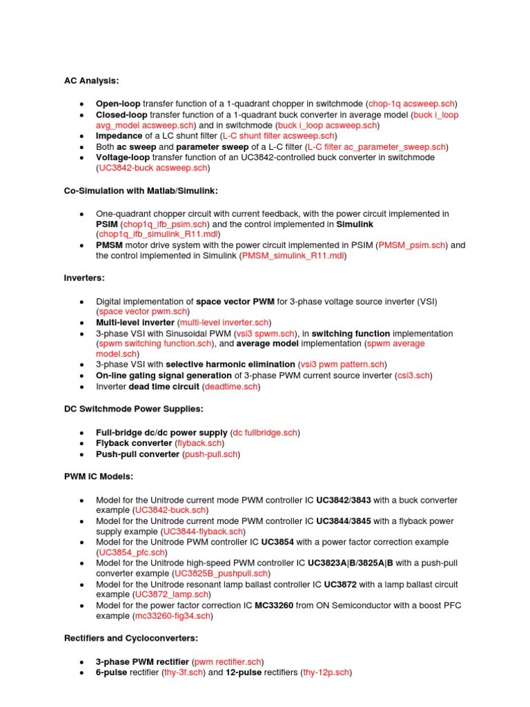 PSIM Simulation and AC Analysis Techniques | PDF | Power Inverter ...