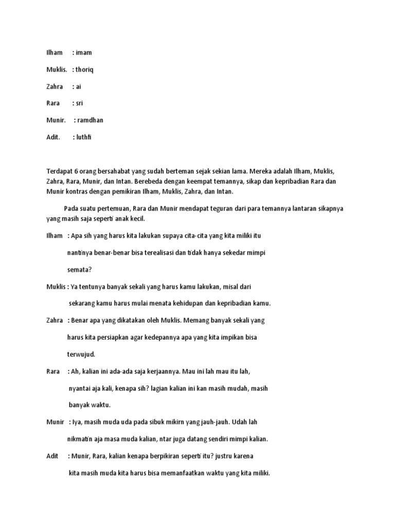 Naskah Drama Indonesia | PDF