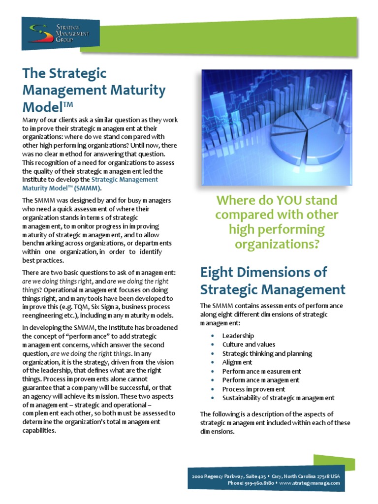 SMG Strategic Management Maturity Model | PDF | Strategic Management | Performance Indicator
