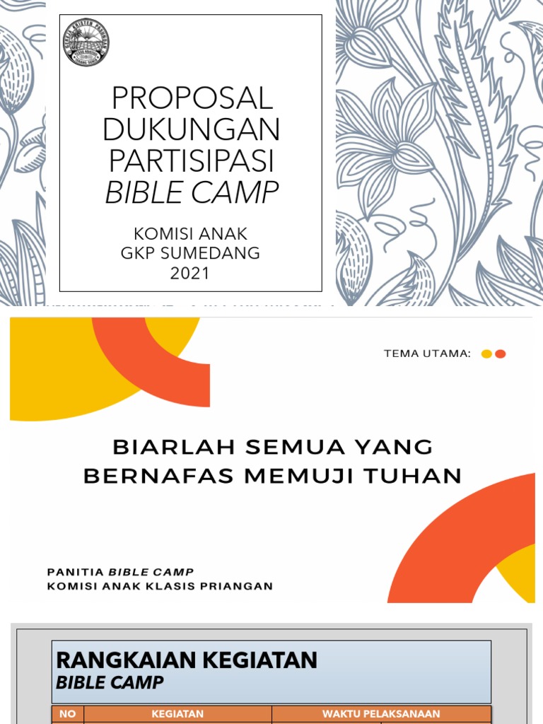 Proposal Kegiatan Bible Camp | PDF