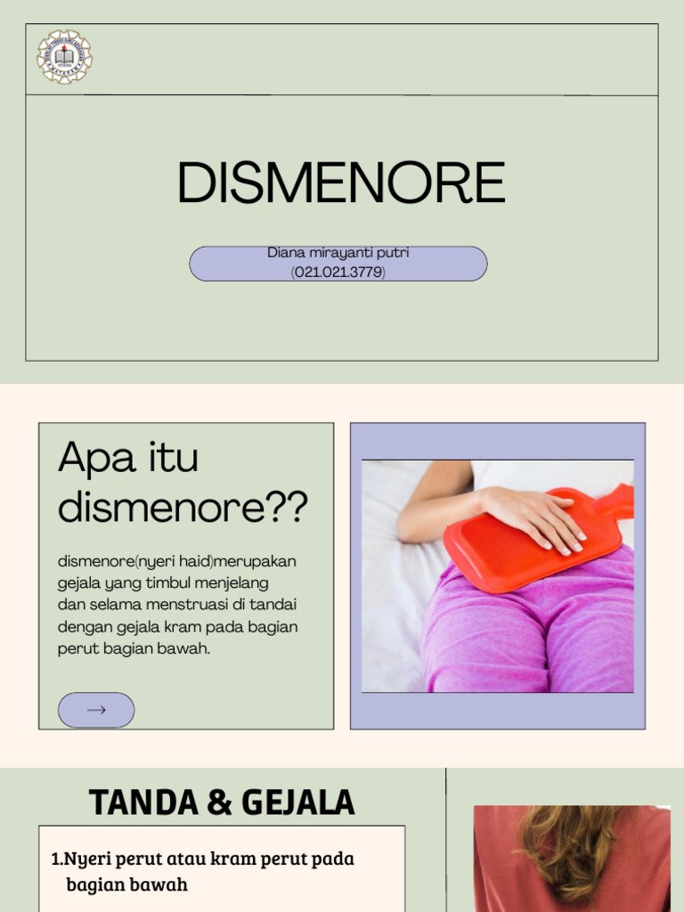 Gejala dan Penanganan Dismenore | PDF