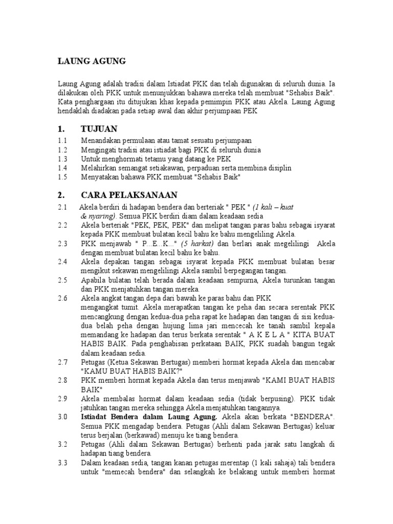 Istiadat Laung Agung | PDF