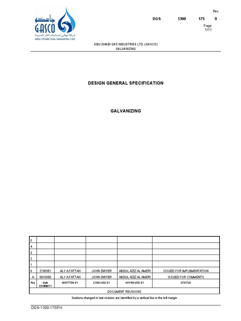 Galvanizing Procedure | PDF | Galvanization | Quality Assurance