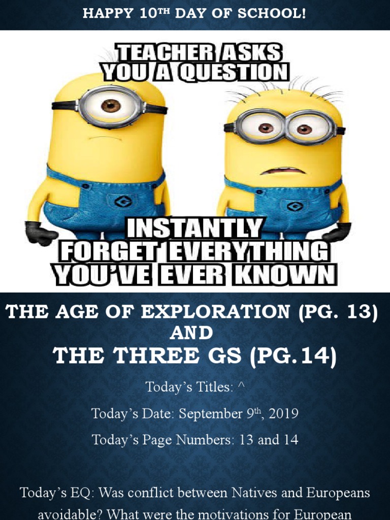 Three G's of European Exploration | PDF | North America | Spanish Empire