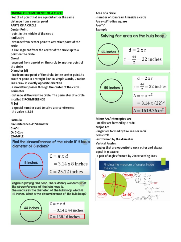Special Quarter Math Reviewer | PDF | Circle | Statistics