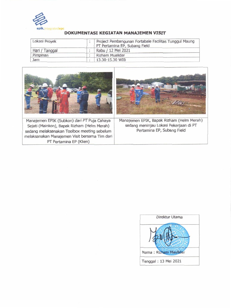 Keterlibatan Pimpinan - EPIK | PDF